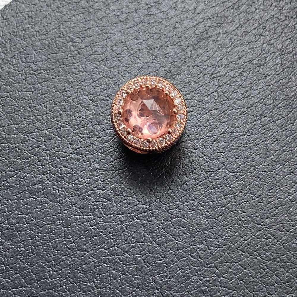 Rose Gold Pandora Charm - Gem